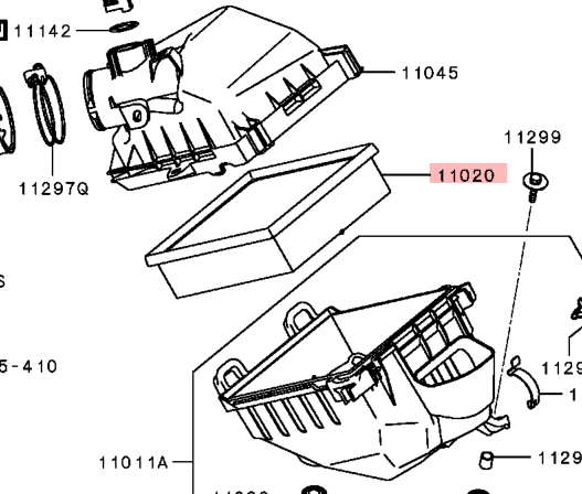 Mitsubishi Eclipse Cross Air Filter. | Mitsubishi Filters | Batchelors ...